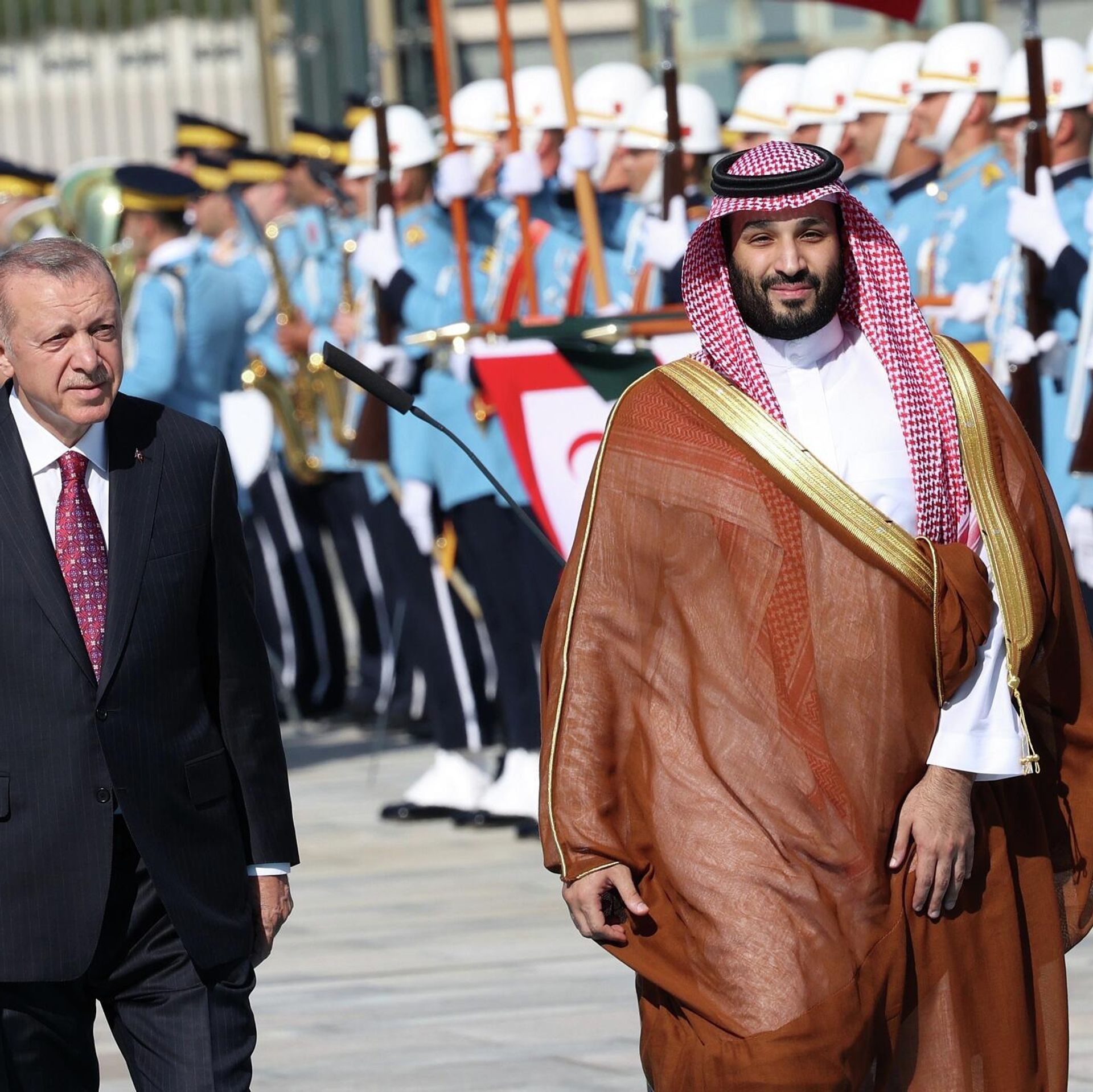 Cumhurbaşkanı Erdoğan, Suudi Arabistan Veliaht Prensi Selman ile ...